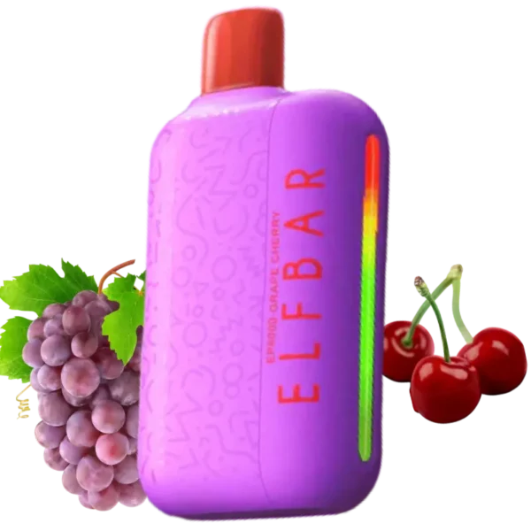 Elf bar 8000 Grape Cherry Disposable Vape in Dubai